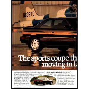 Mazda | Art | 989 Mazda Mx6 Gt Coupe 2 Page Vintage Print Ad Fighter ...